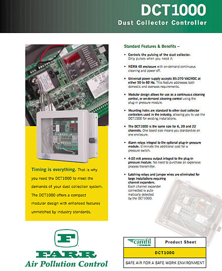 DCT1000 Dust Collector Controller | Camfil APC
