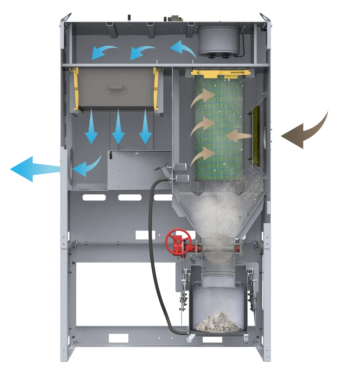 Quad Pulse Package (QPP) self-cleaning dust collector | Camfil APC